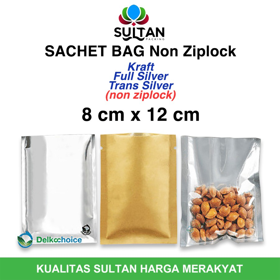 Jual KEMASAN SACHET / SASET BUBUK - SNACK 8x12 DELKOCHOICE | Shopee ...