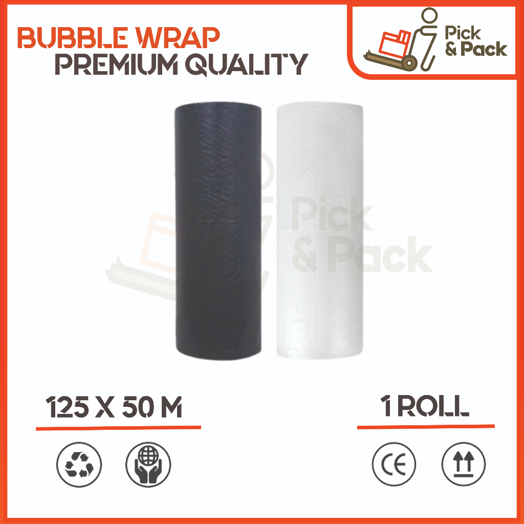 Jual PICKNPACK BUBBLE WRAP HITAM BENING 3 KG / TERMURAH / BUBBLE WRAP ...