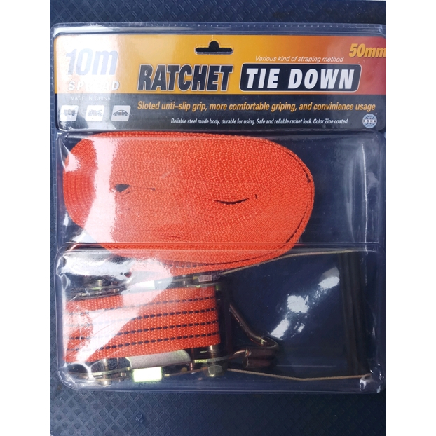 Jual Tali Pengikat Barang Besar di Truk - Ratchet Tie Down ROHA 5cm x 10M | Shopee Indonesia