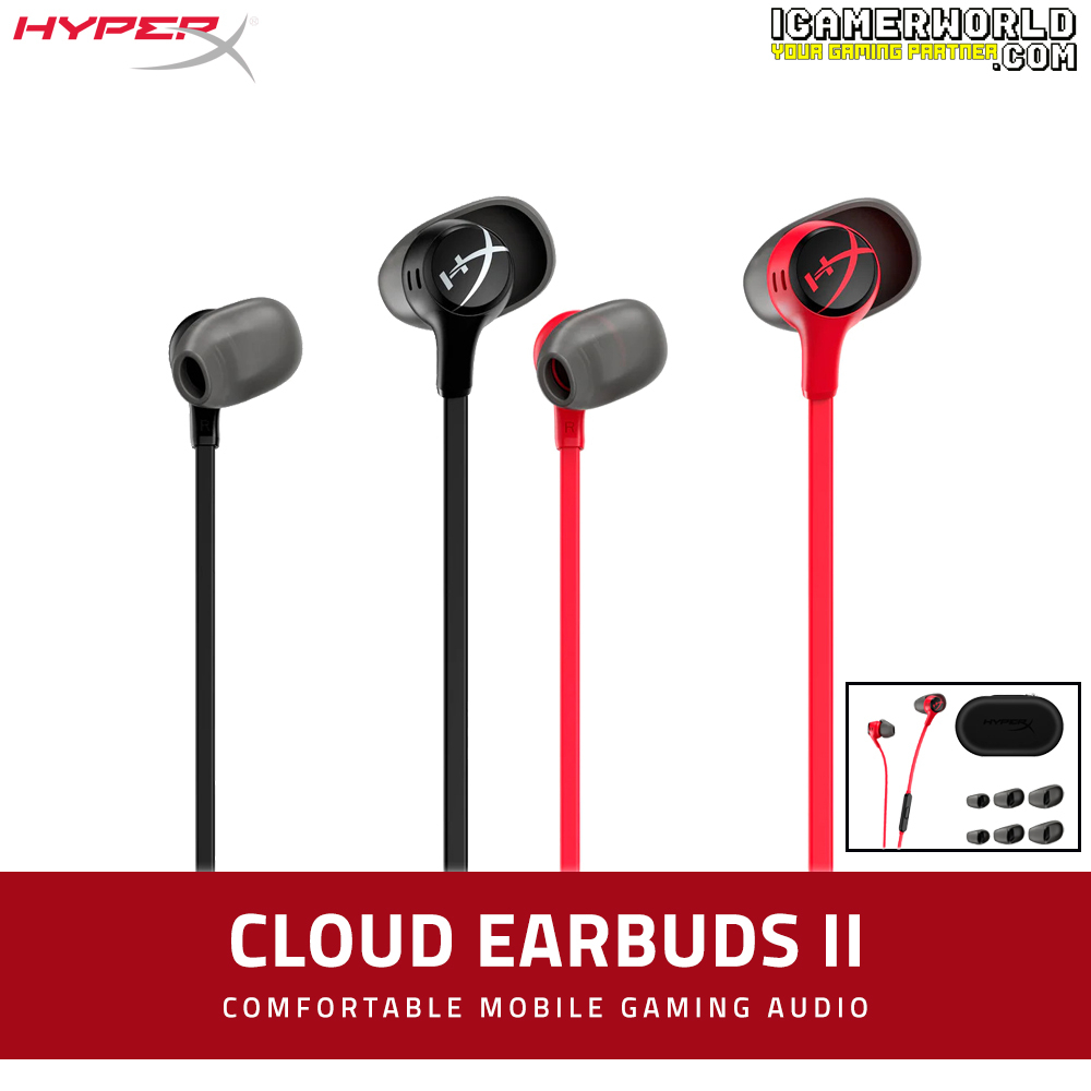 Jual Hyperx Cloud Earbuds 2 / Earbuds II with Mic Earphone Gaming Wired | Shopee Indonesia