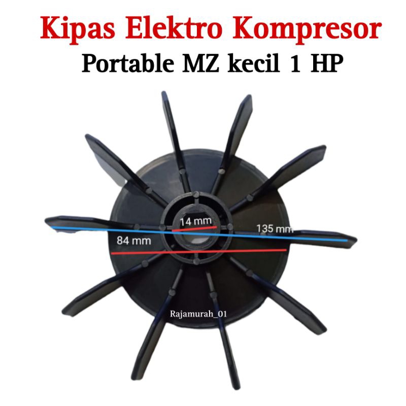 Jual Kipas elektro motor hitam kecil kompresor angin protable | Shopee ...
