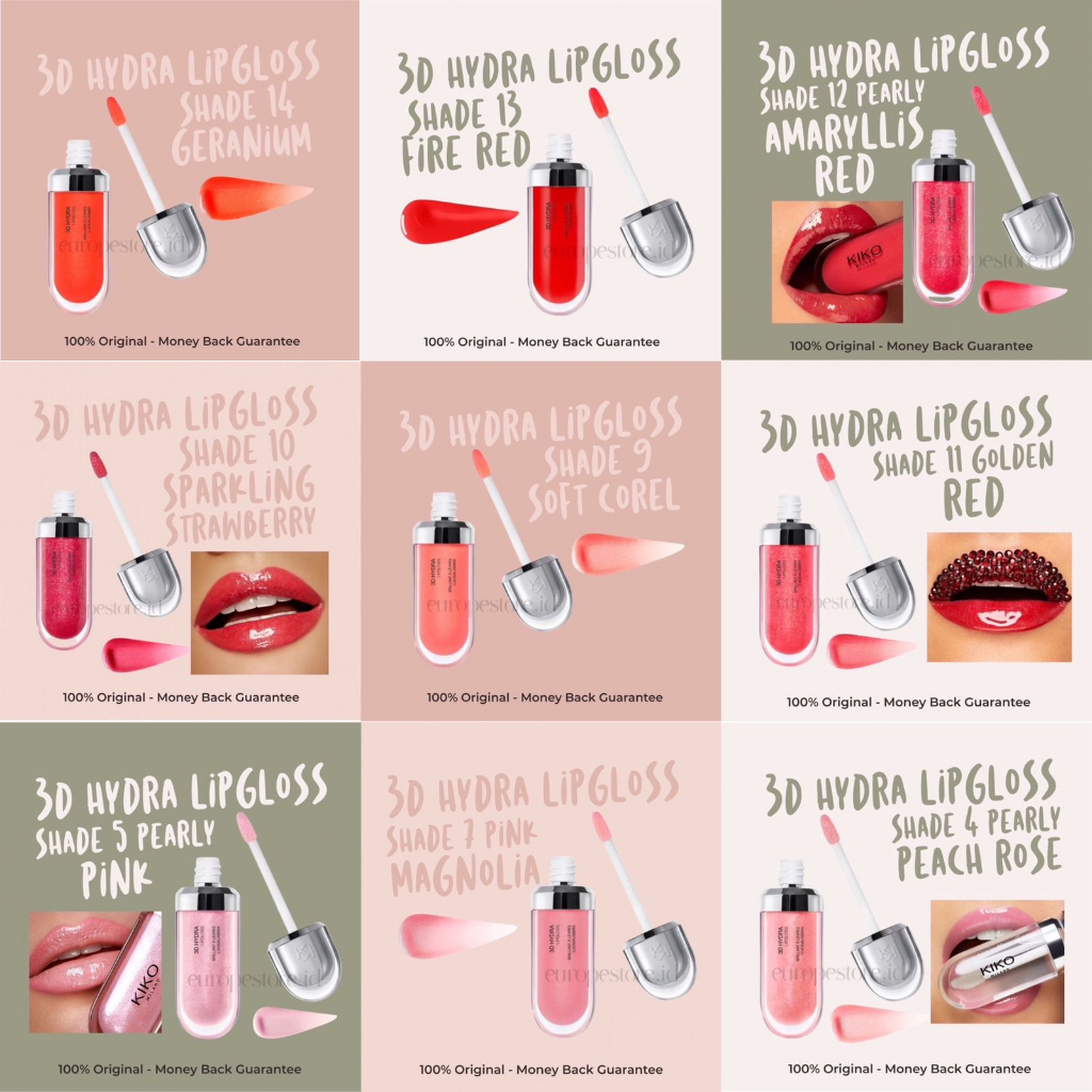 Jual READY STOCK KIKO Milano 3D Hydra Lipgloss 100%Original | Shopee Indonesia