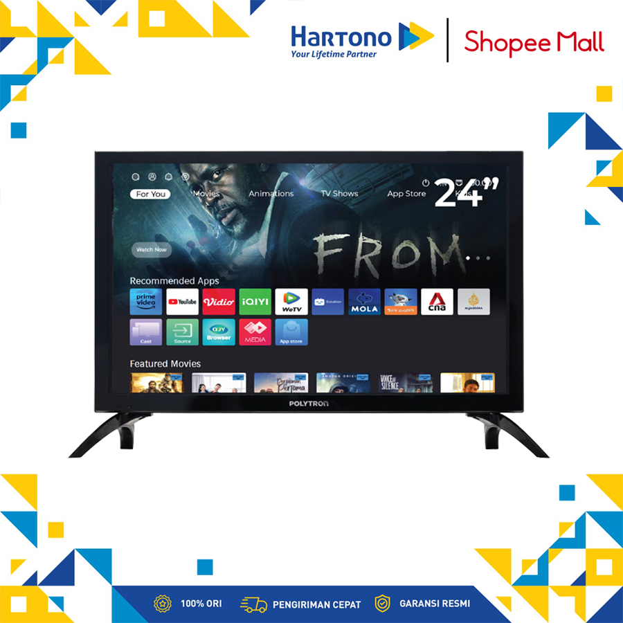 Jual Polytron 24 Inch Smart Digital TV PLD24CV1869 | Shopee Indonesia