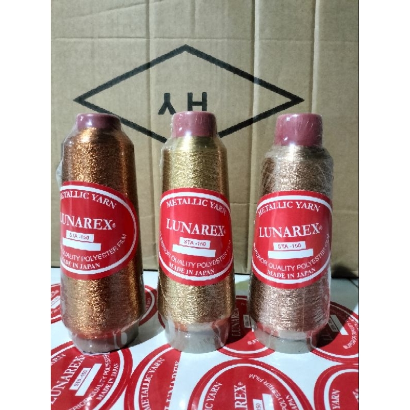 Jual BENANG BORDIR LUNAREX TEMBAGA , BENANG METALIK , METALIC YARN ...