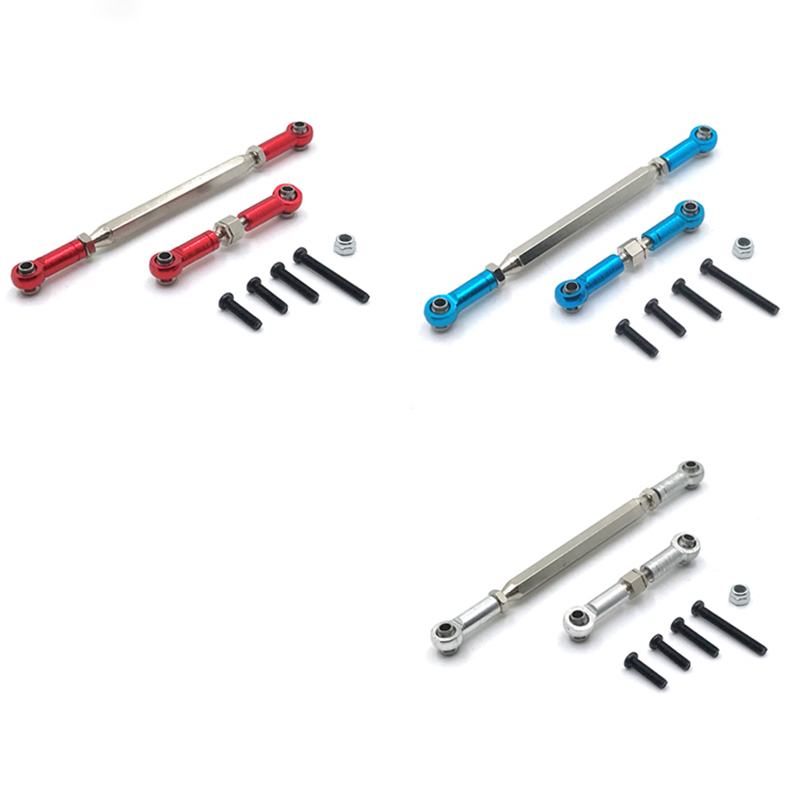Jual Metal Adjustable Steering Linkage Servo Link Pull Rod for WPL C14 ...