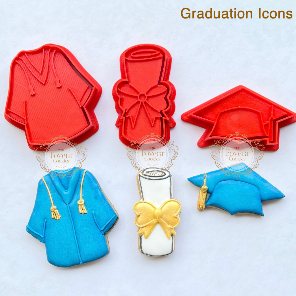 Jual Graduation Icons Cookie / Fondant cutters (series 3) | Shopee ...