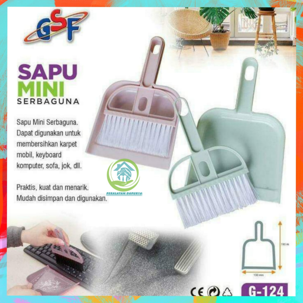 Jual SAPU MINI SET PENGKI / SAPU MINI SERBAGUNA GSF G-124 / SAPU DEBU ...
