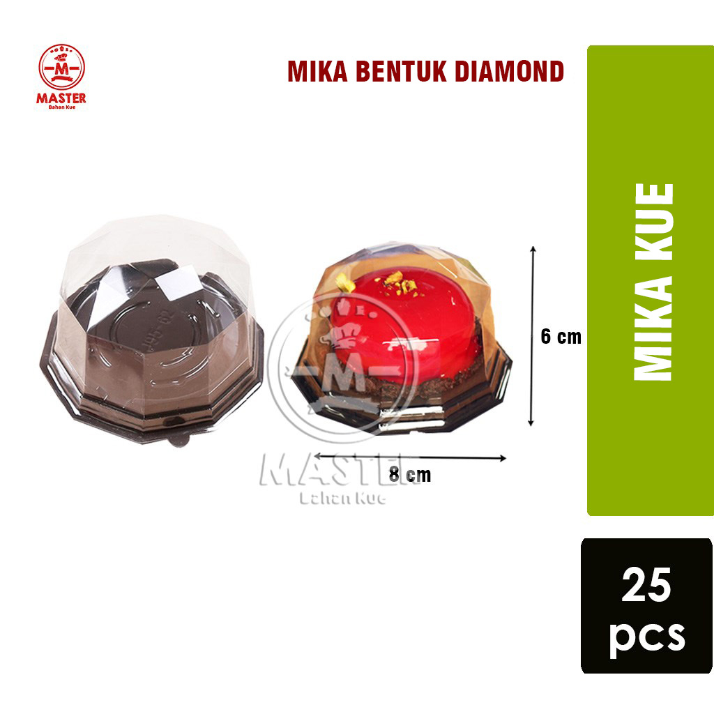 Jual Mika Kue Pudding Bentuk Diamond / Mika Cake Mini [1 pack isi 25 ...