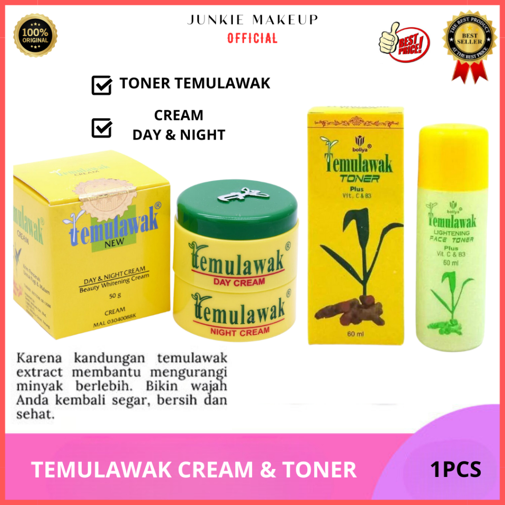 Jual Temulawak Crem/ Cream Wajah Glowing - Toner Temulawak The Face ...