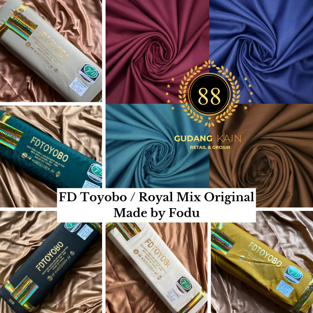 Jual Kain Katun Toyobo FD / Toyobo Royal Mix Original Made by Fodu ...