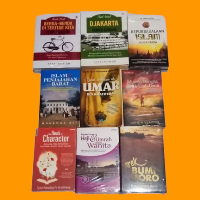 Jual Obral buku bacaan sastra // sejarah islami // penjajahan barat // Djakarta Tempo doeloe ...