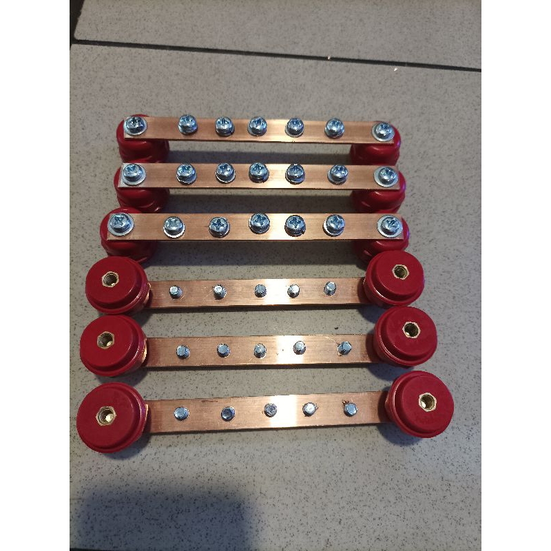 Jual busbar tembaga 2mm - tembaga grounding - terminal arde tembaga ...