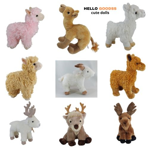 Jual Boneka Binatang Alpaca Unta Kambing Goat Rusa Tanduk Cute Sotf ...