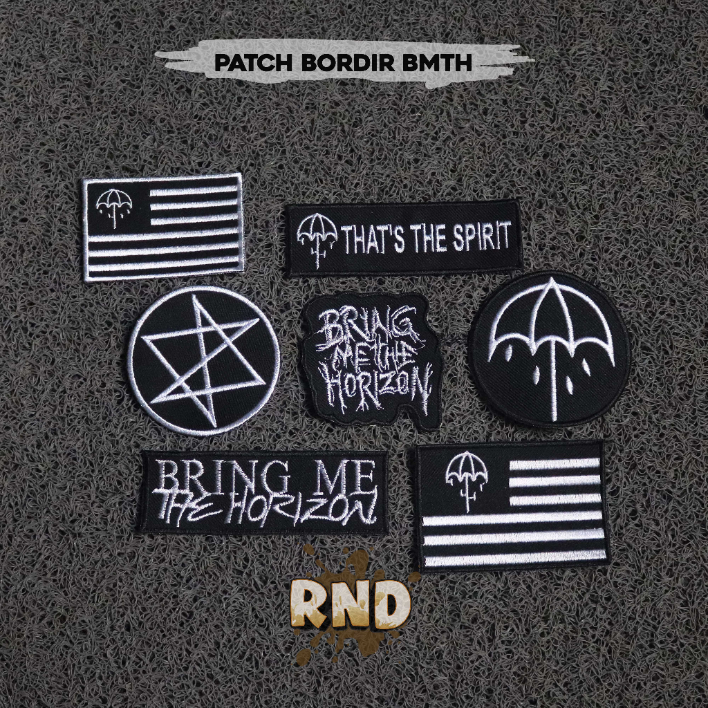 Jual PATCH BORDIR BMTH/BRING ME THE HORIZON EMBLEM MUSIK PATCH IRON ...