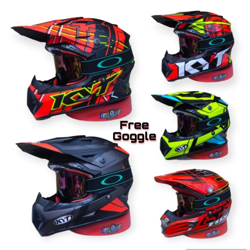 Jual HELM CROSS Free Kacamata GOGGLE / AGV / KYT / INK Original 100% ...