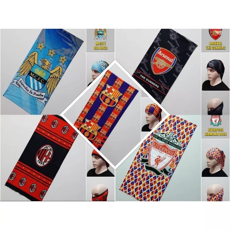 Jual Buff multifungsi motif club Bola | Shopee Indonesia