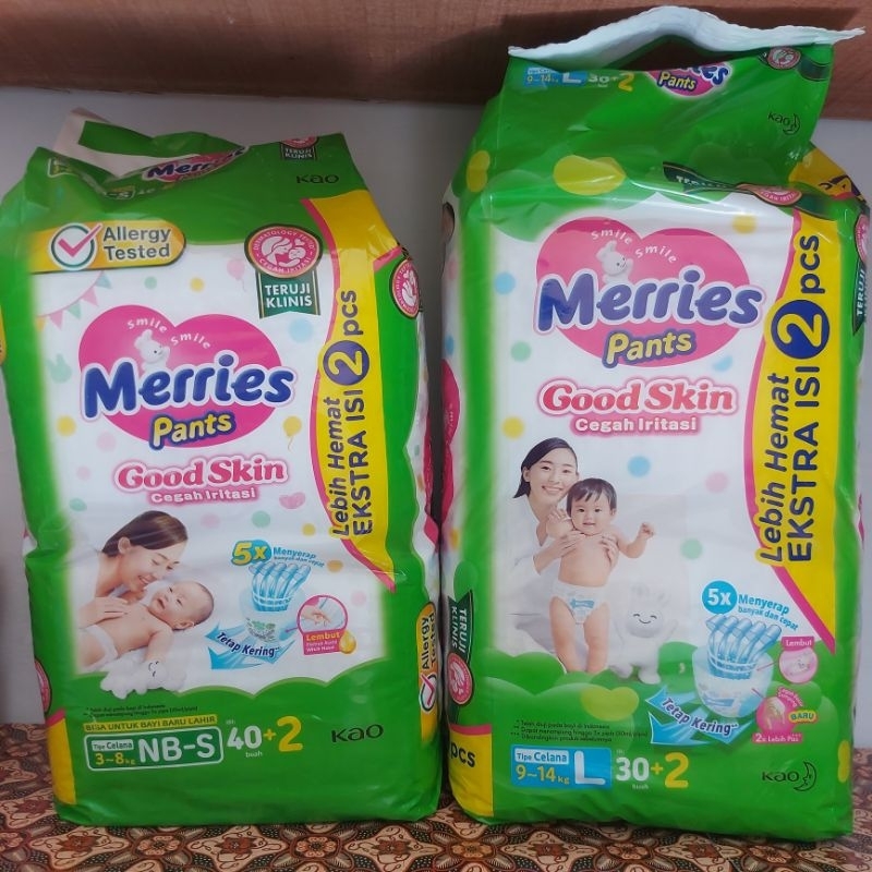 Jual Merries Pants Good Skin (NB-S kemasan baru) (M) (L) (XL) | Shopee ...