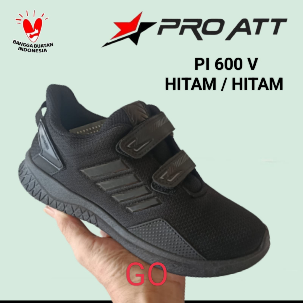 Jual ago PRO ATT & NEWERA sepatu PEREKAT sekolah hitam Sepatu PRO ATT MCL/PI Sepatu sneakers ...