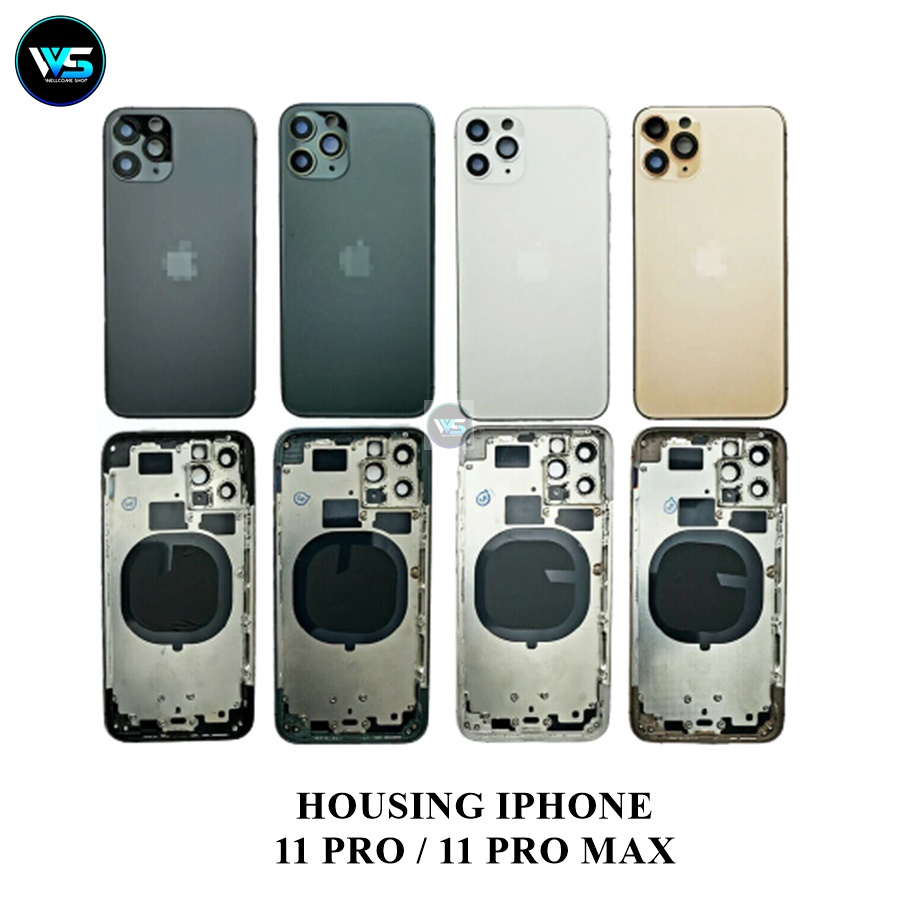 Jual Housing Iphone 11 Pro 11 Pro Max Full Set Casing + Backglass Tutup ...
