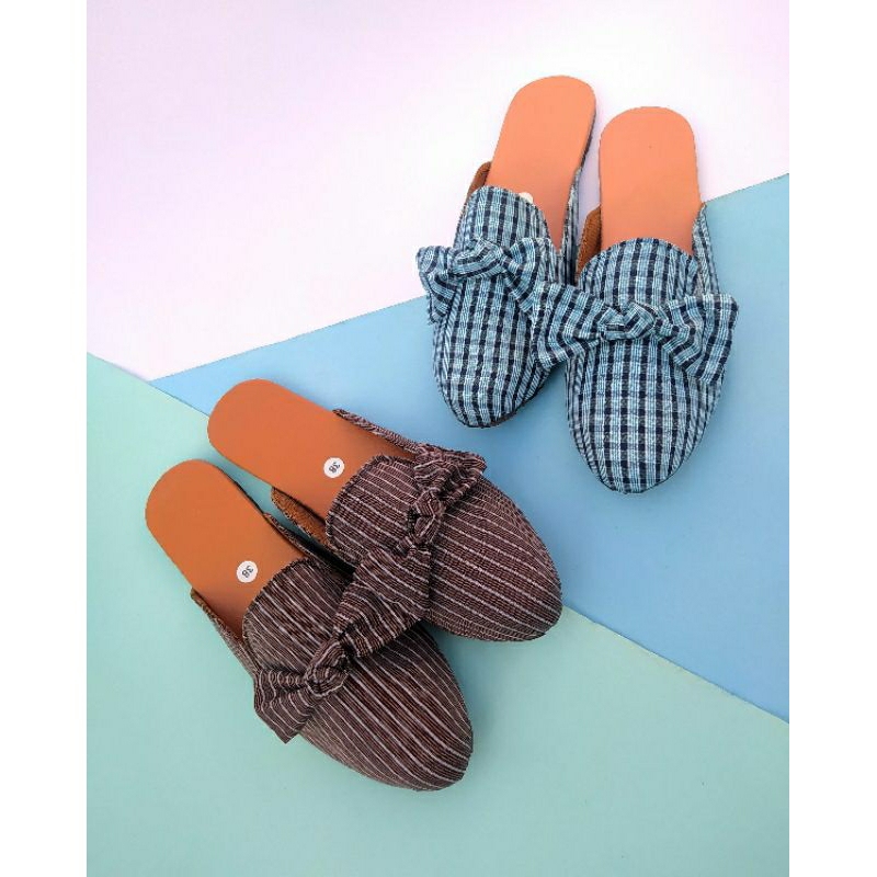 Jual LARITTA YURI Sepatu Kembar Flat Shoes Couple Mules Selop Ibu dan ...