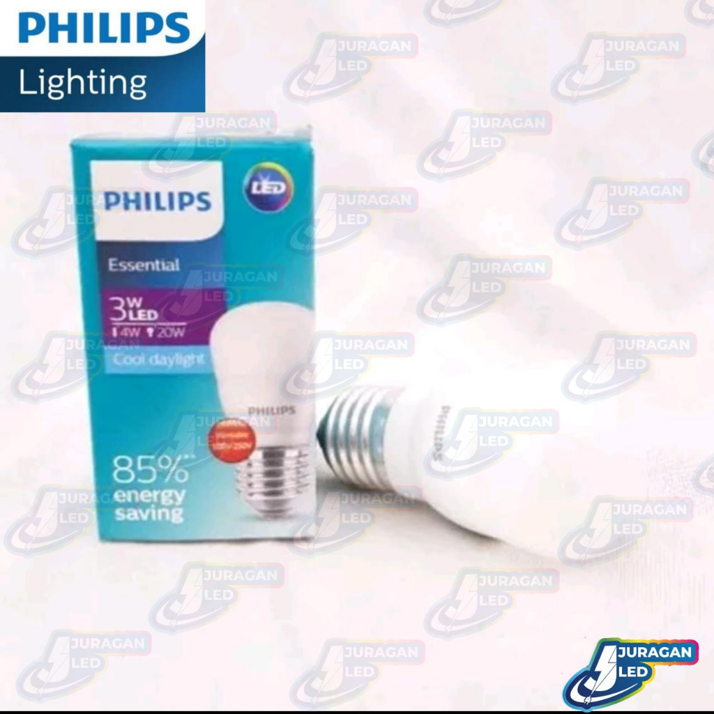 Jual Philips Essential LED Bulb 3W E27 6500K - Cool Day Light | Shopee ...