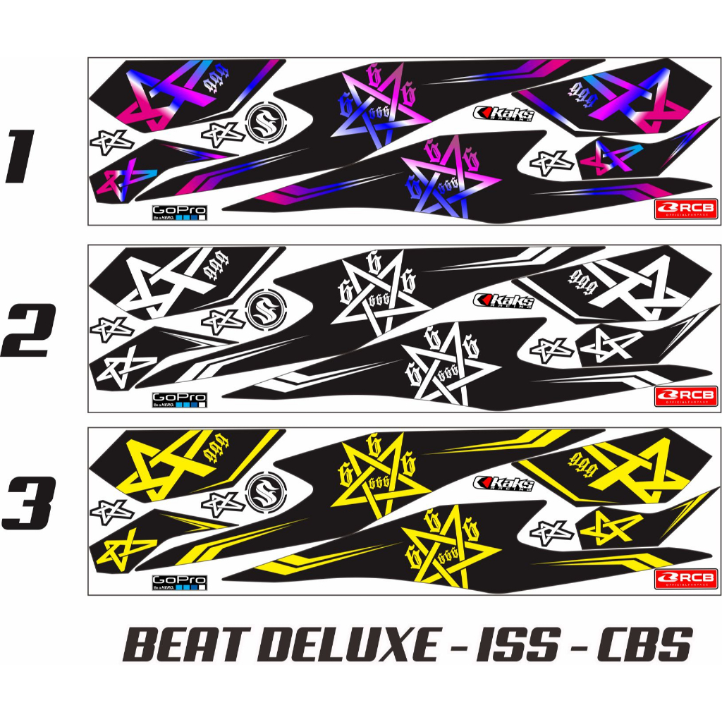 Jual STRIPING BEAT LIS KUNING ISS CBS 2022 2023 / STIKER LIS BODY BEAT ...