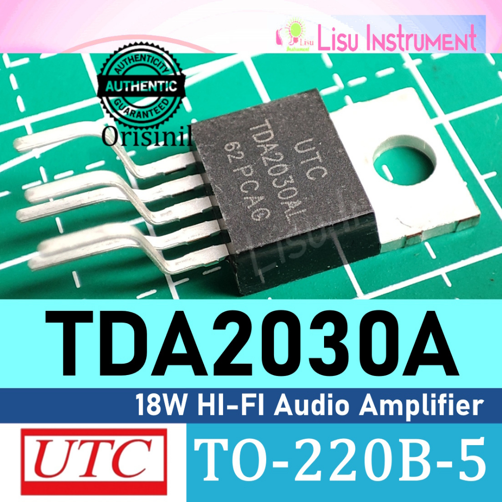 Jual TDA2030A 18W HI-FI Audio Amplifier and 35W Driver TDA2030AL TDA2030 UTC ORIGINAL | Shopee ...