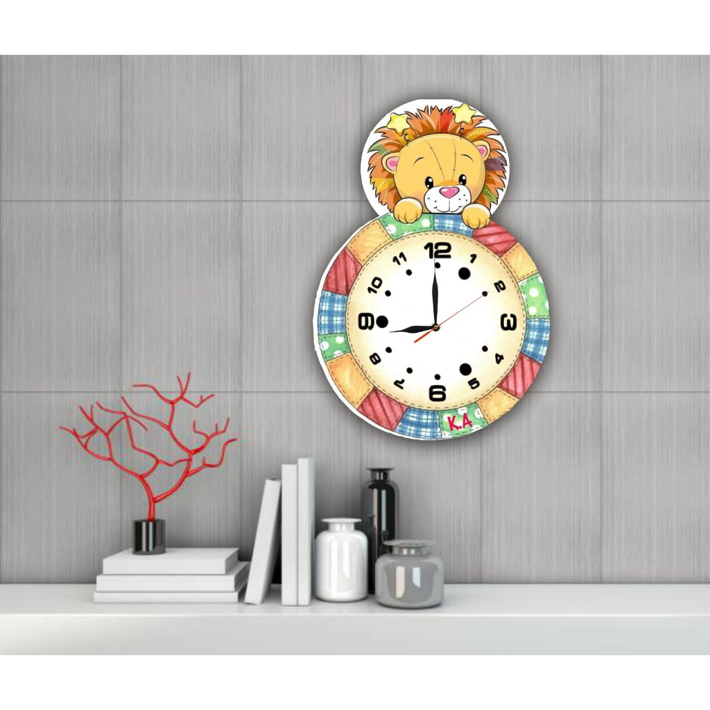Jual Jam dinding Charakter Anak Anak / Hiasan ruang tamu / hiasan kamar ...