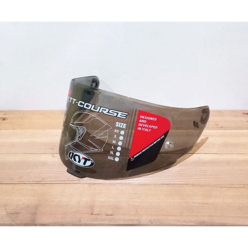 Jual Visor helm kyt tt course light smoke / kaca helm Kyt TT Course ...