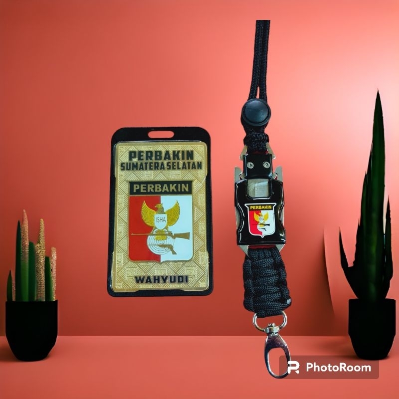 Jual lanyard id card plat peneng holder logo perbakin | Shopee Indonesia