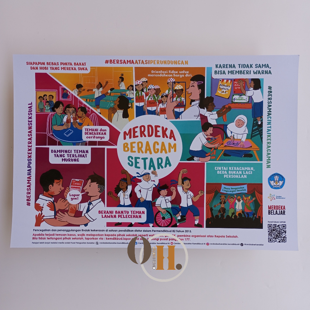 Jual Poster Merdeka Beragam Setara - Poster Sekolah - Poster Kurikulum ...