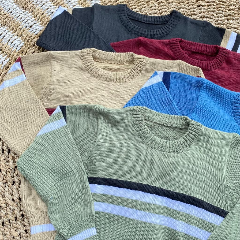 Jual Sweater rajut asli rajut tebal baju hangat bayi lengan panjang ...
