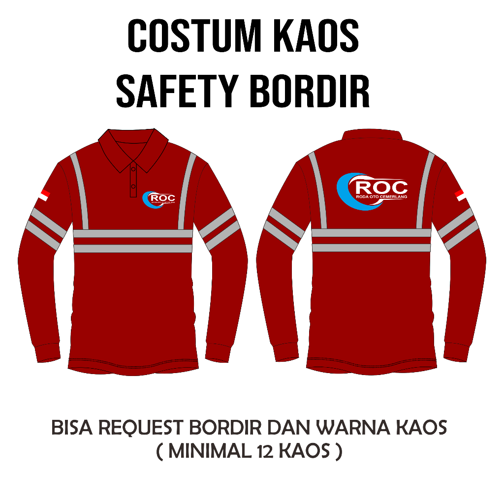 Jual KAOS LAPANGAN SAFETY PROYEK SCOTLIGHT REFLEKTOR LENGAN PANJANG ...