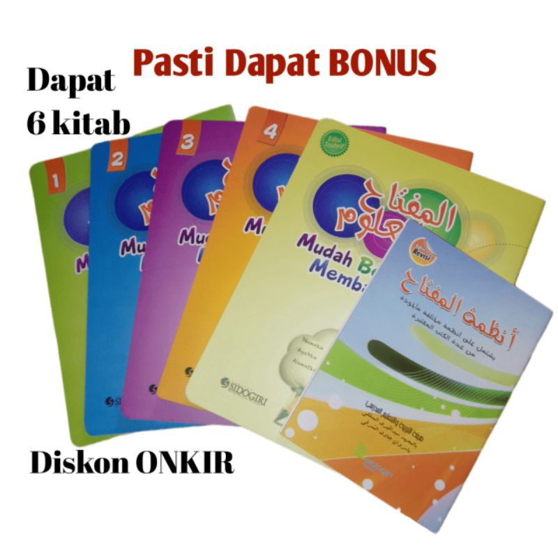 Jual Paket Al Miftah Sidogiri 6 Kitab metode cepat baca kitab kuning ...