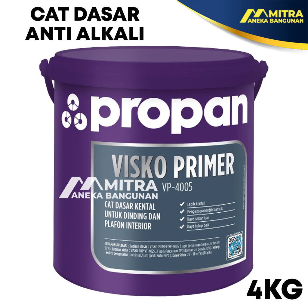 Jual PROPAN VISKO PRIMER VP-4005 4KG / CAT DASAR TEMBOK SEALER ANTI ...