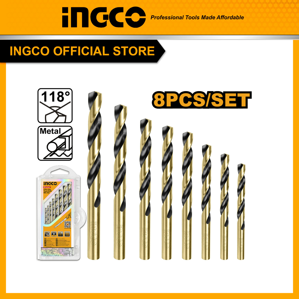 Jual (INGCO) - INGCO Mata Bor Set Untuk Baja, Tembaga, Aluminium, Zinc Alloy, Kayu Dan Plastik ...