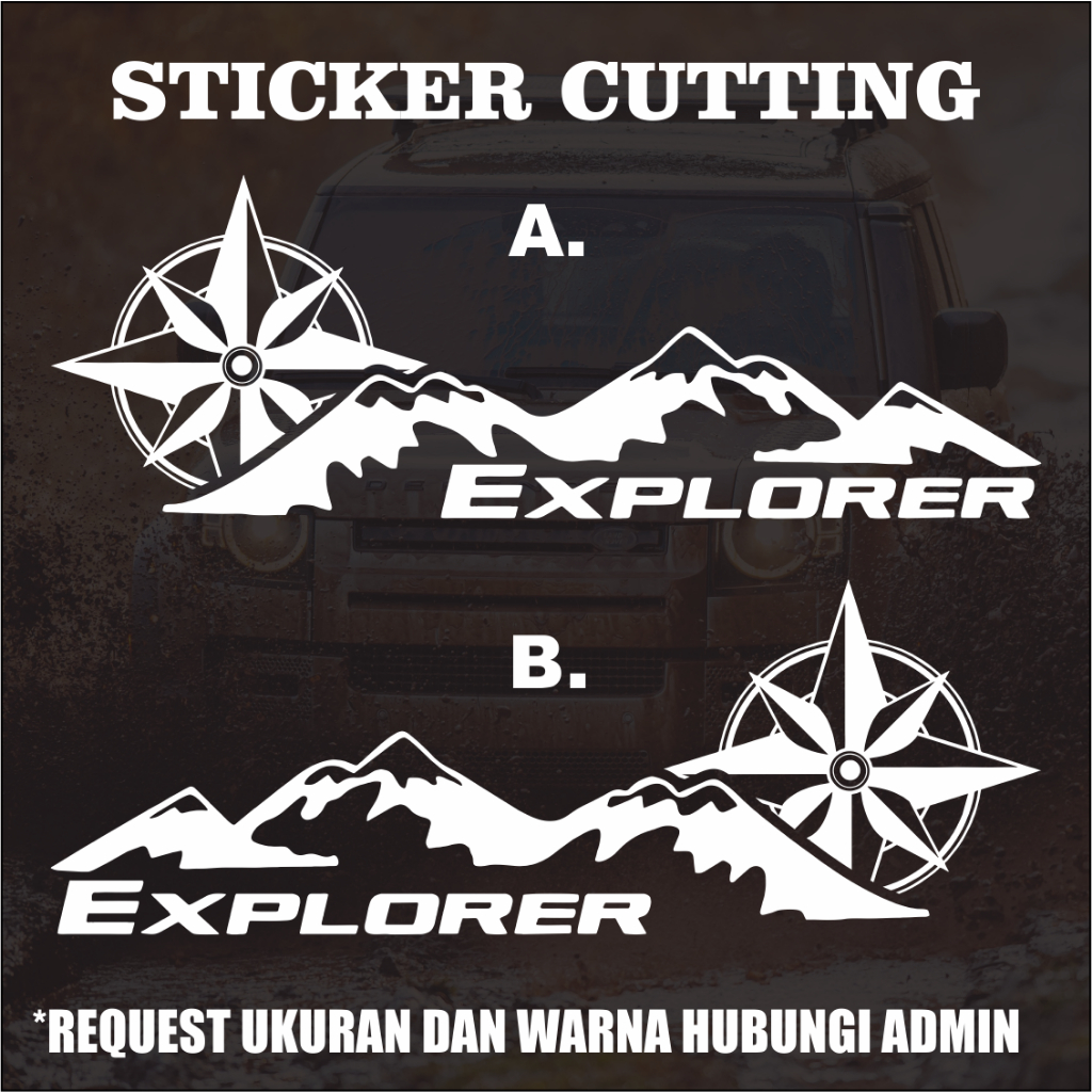 Jual Sticker Cutting Off Road Explorer / Stiker Cutting | Shopee Indonesia