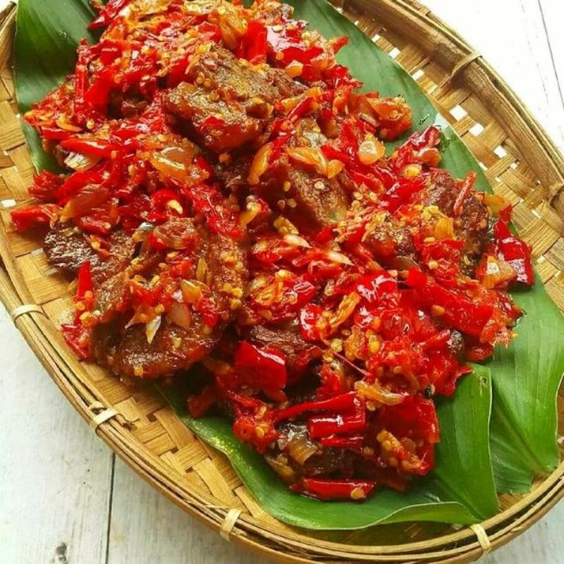Jual DENDENG BALADO HUMAIRA |Dendeng daging sapi dimasak dg minyak ...