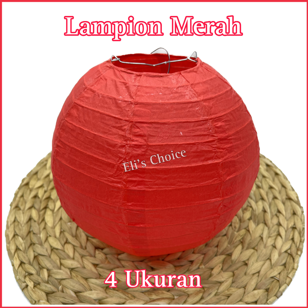 Jual Lampion Merah Polos Dekorasi 17 Agustus Kemerdekaan Indonesia ...