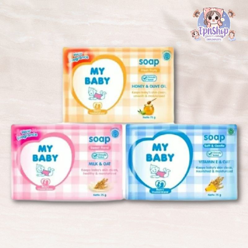 Jual MY BABY SOAP SABUN BATANG 60gr / SABUN BATANG BAYI | Shopee Indonesia