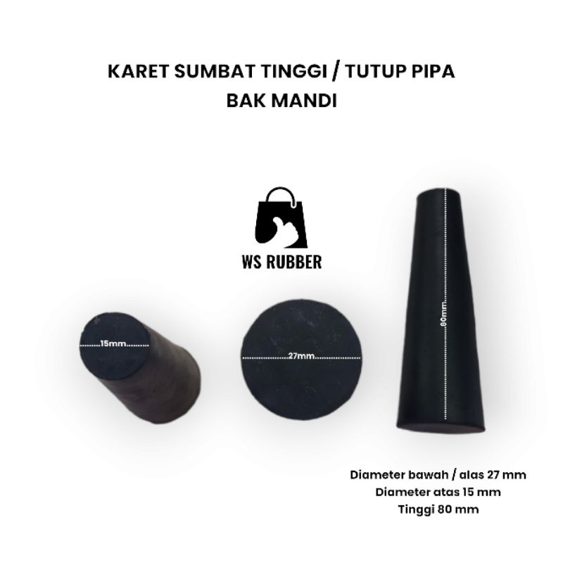 Jual Karet Sumbat Tinggi / Tutup Pipa / Bak Mandi | Shopee Indonesia