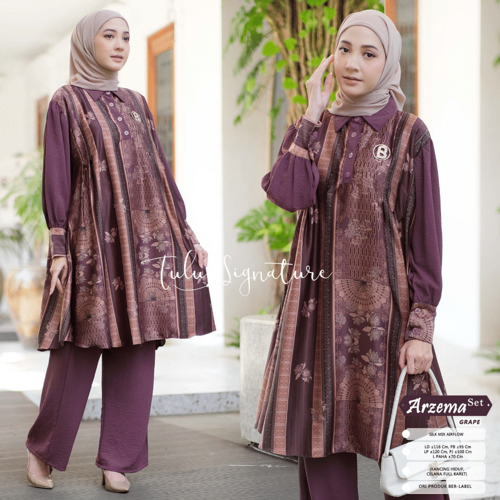 Jual Tulus Signature Setelan One Set Wanita Jumbo Kekinian Outfit ...