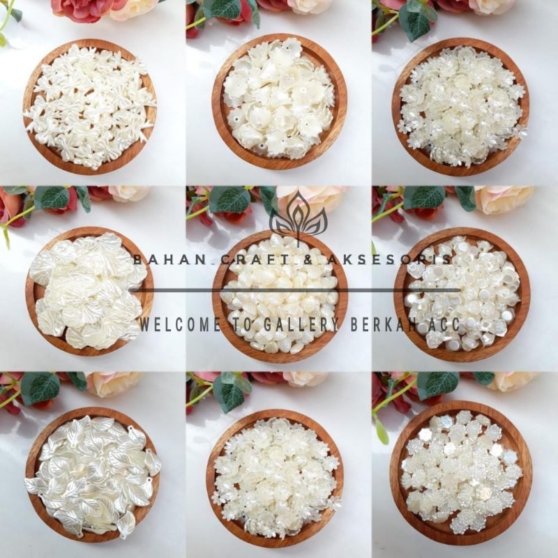 Jual Mote Manik Pearl Broken White Colour Manik Manik Bahan Craft ...