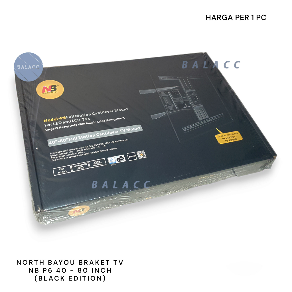 Jual Bracket mount TV LED LCD NB P6 North Bayou big screen tv 75 inch ...