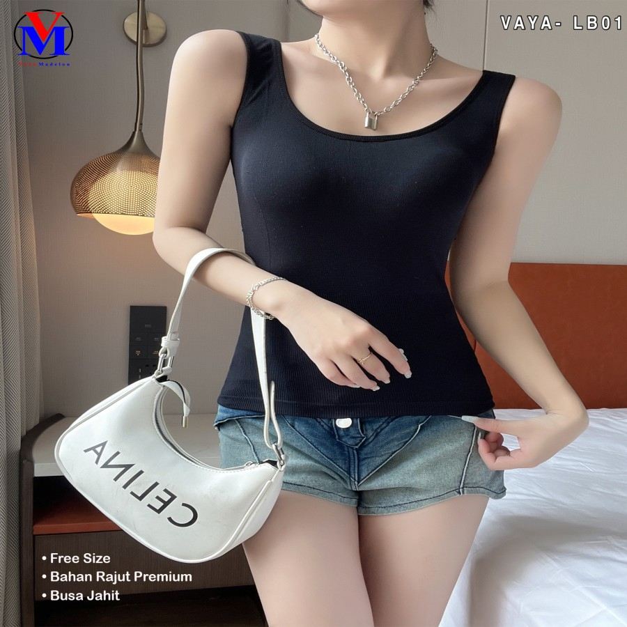 Jual Vaya Basic Tanktop Bra With Cup (Premium) Art LB01 | Shopee Indonesia