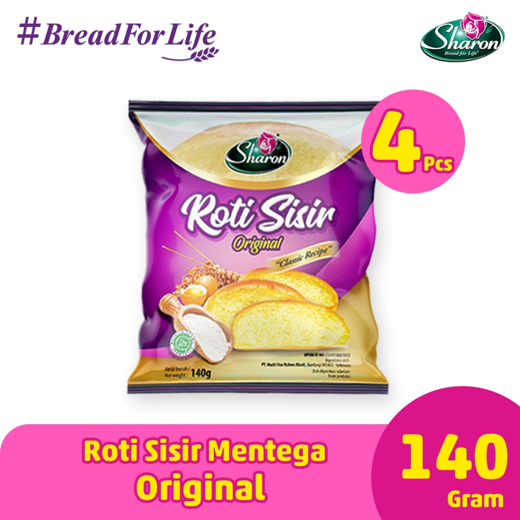 Jual ROTI SHARON BAKERY - PAKET Roti Sisir Mentega 4 x 140 gr | Shopee ...