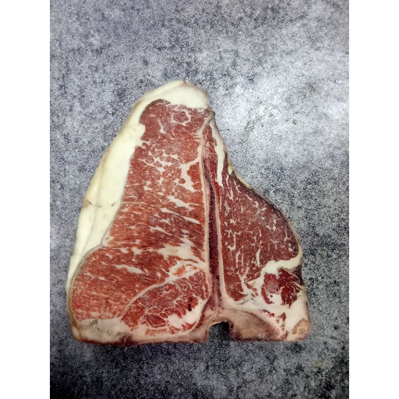 Jual USA Prime Angus Dry Aged T-Bones (25Days) | Shopee Indonesia