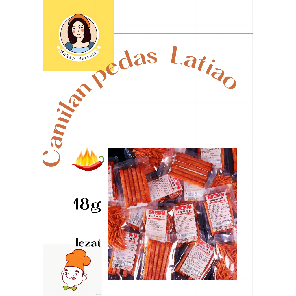 Jual [HALAL] Camilan Latiao Snack pedas / buatan tangan / strip pedas ...