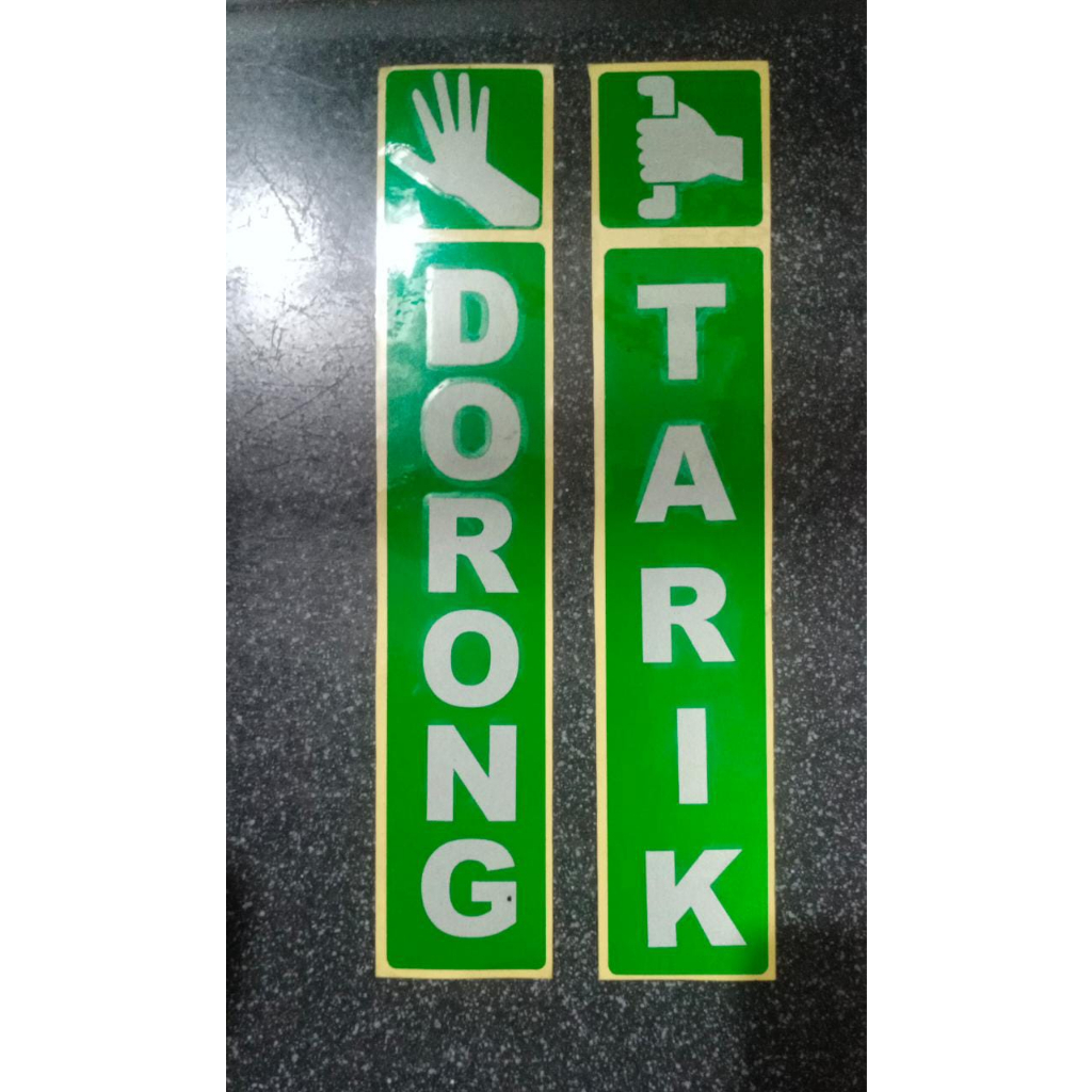 Jual Stiker Dorong Tarik Pintu melayani grosiran dan eceran CoD (s&k ...