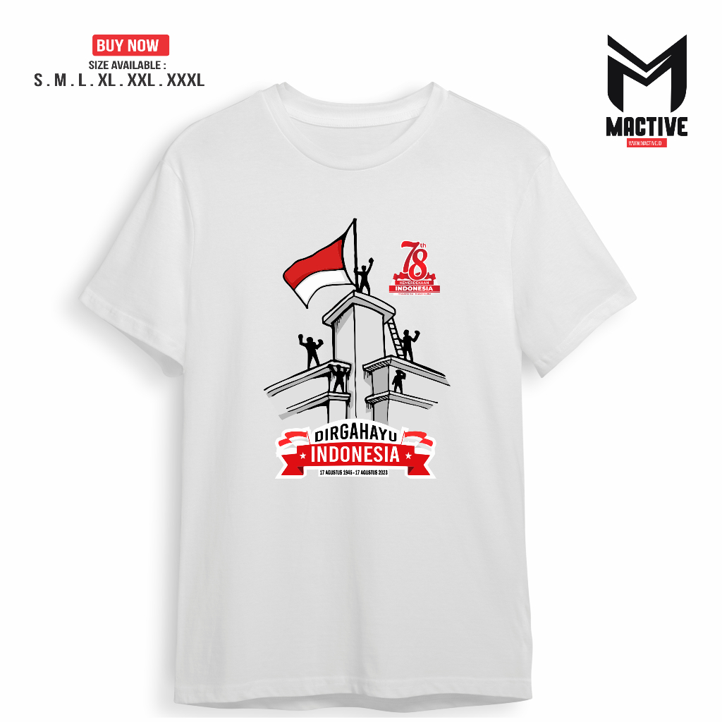 Jual KAOS MERAH PUTIH BENDERA INDONESIA RAYA MERDEKA - KAOS 17 AGUSTUS ...